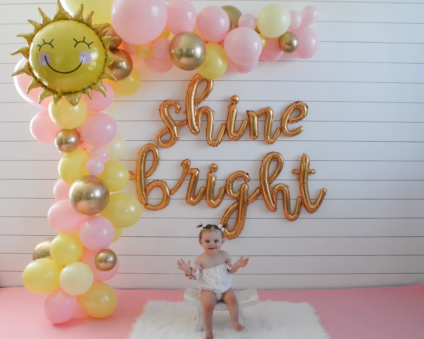 Shine Bright Balloon Banner | Sunshine Shower Party Decorations ...