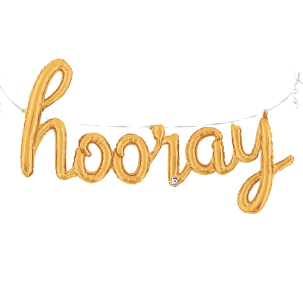 Hooray Script Balloon | New Year's Balloon | Balloons for Holiday ...