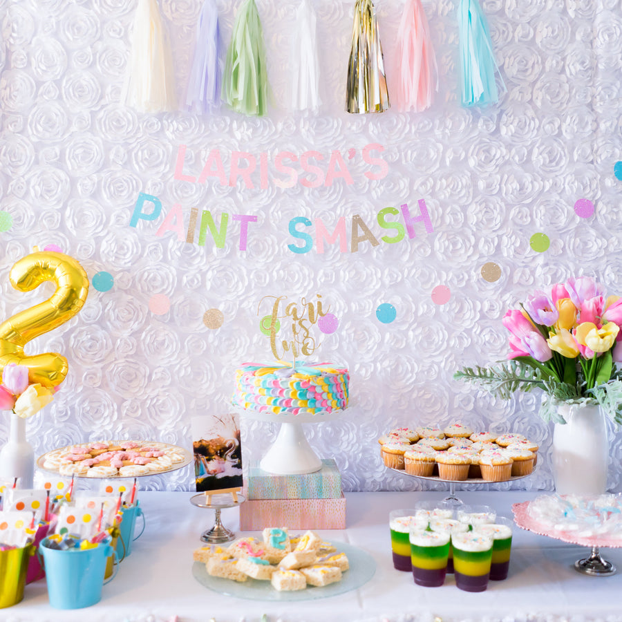 PASTEL LOVE | Paper Tassels Gold, Pink, Lavender, Green Blue Garland ...
