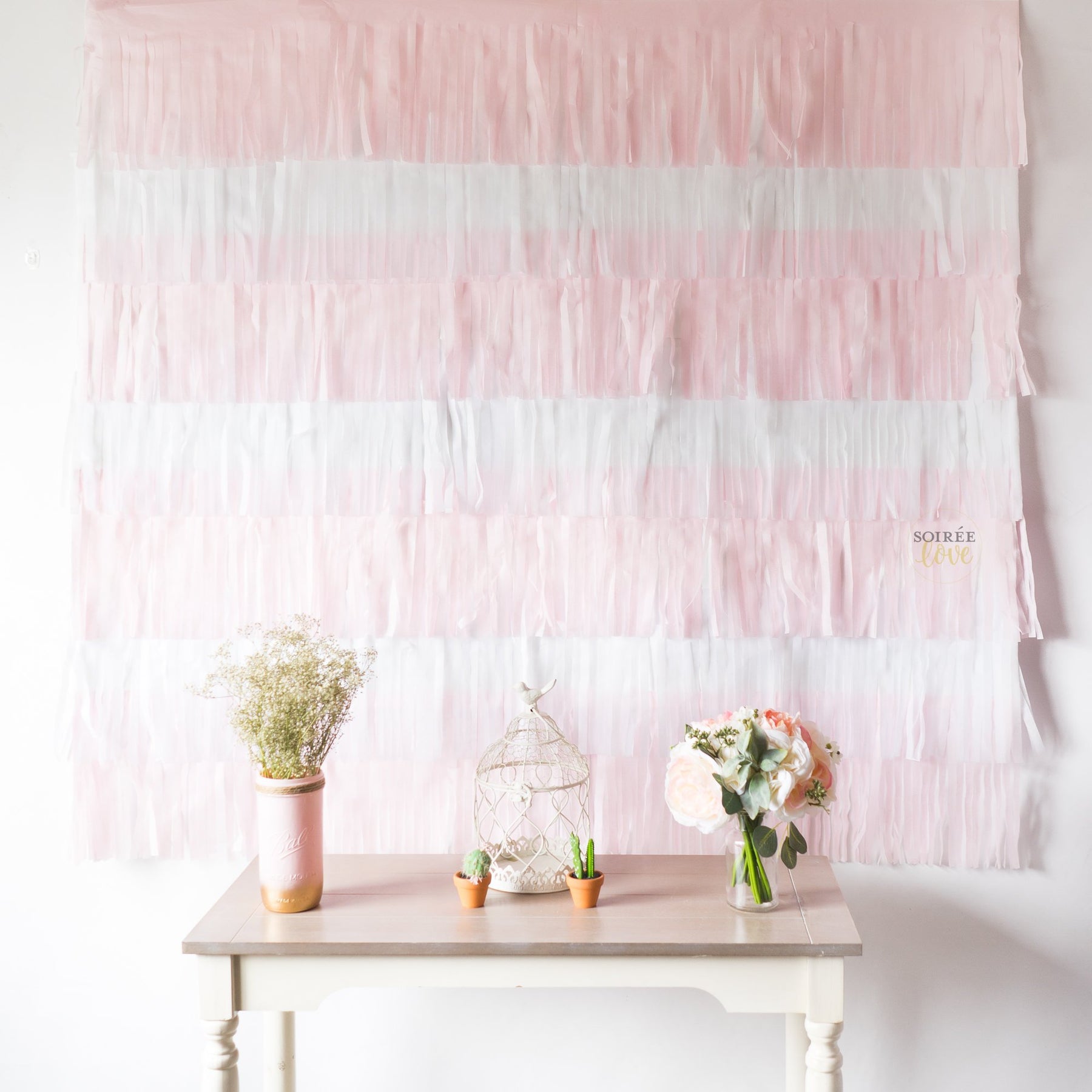 DIY CUSTOM FIESTA Fringe Backdrop | Taco Party Decoration | Taco Party ...
