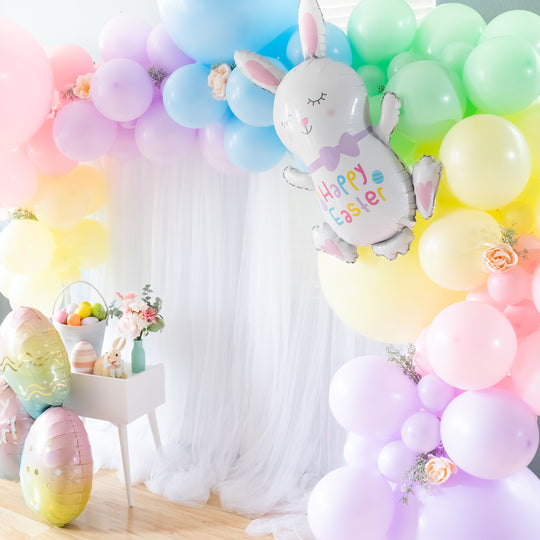 DIY Easter Balloon Garland | DIY Pastel Balloon Arch, Easter Party ...
