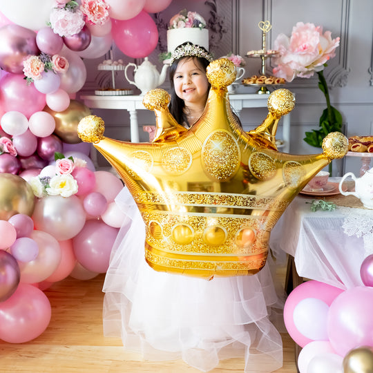 Princess Crown Balloon | Birthday Princess Party Decorations – Soiree Love