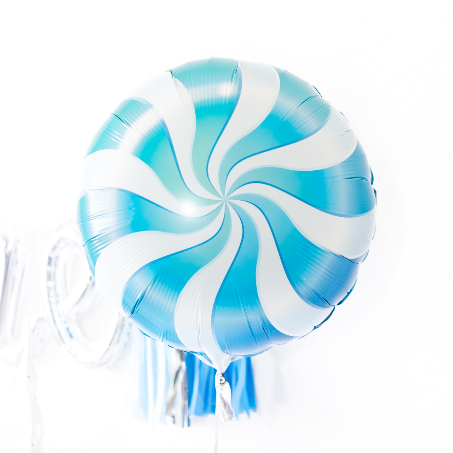 Blue Candy Swirl Balloon | Winter Candy Onederland Wonderland Party ...